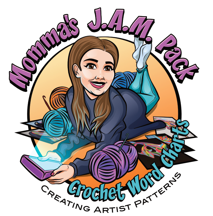 Momma’s J.A.M. Pack Crochet Word Chart Logo – Mommas JAM Pack Crochet ...